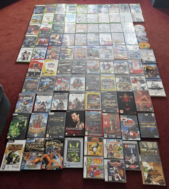 GAMES BUNDLE MEGA bundle Xbox, Xbox 1, Xbox 360, PS4 PS1 PS2 PS3 Wii ...