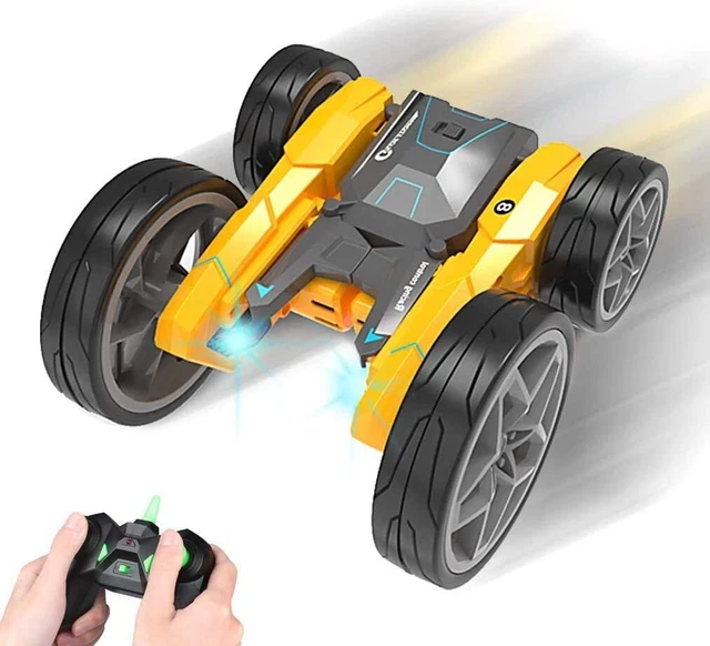 REMOTE CONTROL 4WD Stunt Car 360° Flips 2 sided driving Apachie Storm ...