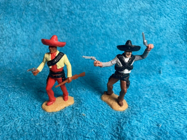 VINTAGE ORIGINAL 1970’S Timpo Wild West Cowboy Mexican Bandits Cavalry ...