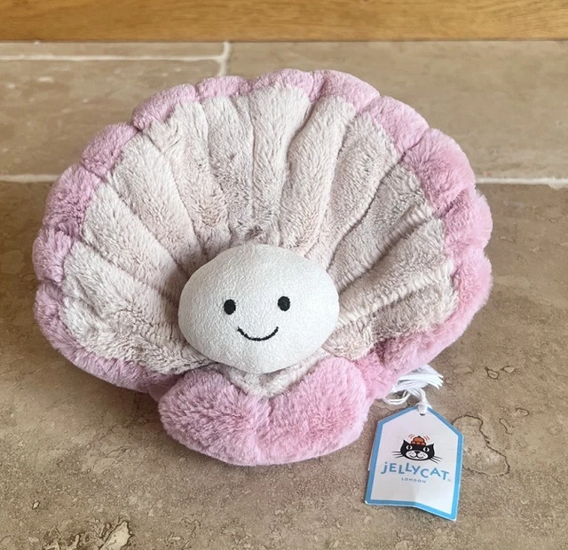 GIFT IDEA! JELLYCAT Clemmie the Clam Plush, Tags Bag Included For ...