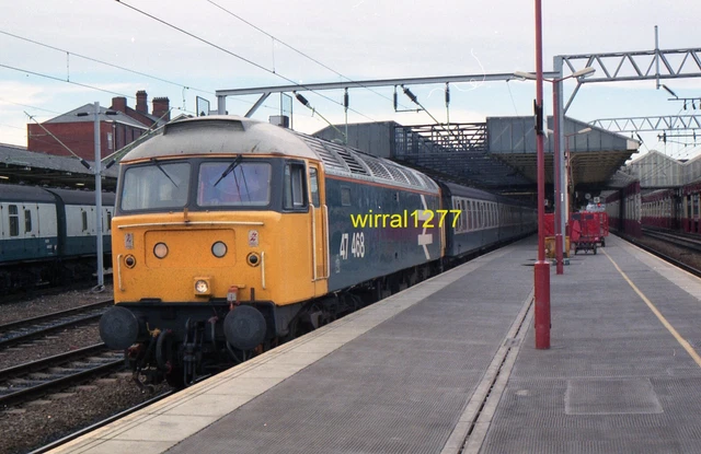 ORIGINAL RAILWAY PHOTOGRAPHIC negative Class 47 47468 at Crewe £2.50 ...