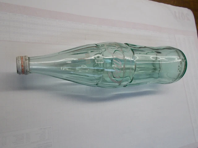 COCA COLA FLASCHE, leer,1 Liter ,spanische Beschriftung ,ca.70er Jahre ...