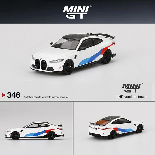 MINI GT 1:64 BMW M4 M-Performance (G82) Blanc Alpin LHD/RHD Modèle ...