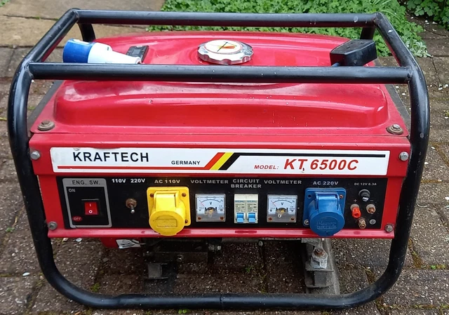 KRAFTECH PETROL GENERATOR KT 6500C - not working £50.00 - PicClick UK
