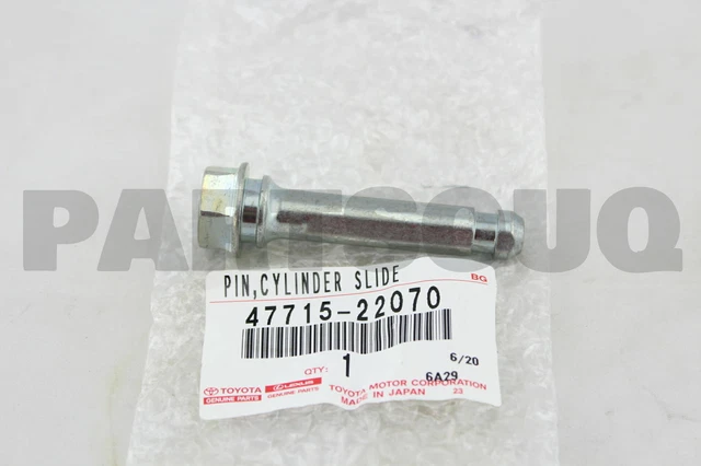 4771560020 GENUINE TOYOTA PIN, CYLINDER SLIDE(FOR REAR DISC BRAKE ...