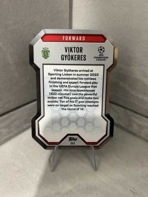 MATCH ATTAX 2025 24/25 Chrome Shield Viktor Gyokeres SH8 Sporting £4.65 - PicClick UK