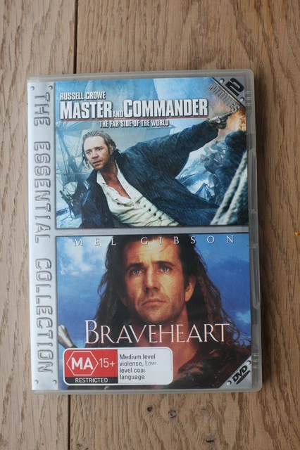 MASTER AND COMMANDER/BRAVEHEART (DVD, 2005) Russell Crowe, Mel Gibson ...
