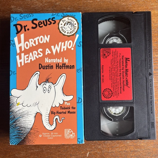 DR. SEUSS - Horton Hears a Who! VHS Tape 1992 Classic Kids Cartoon Show ...