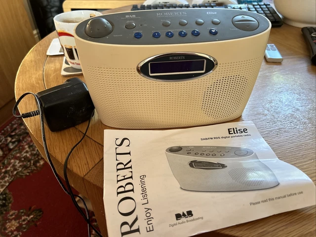 ROBERTS ELISE DAB FM radio digitale portatile completamente funzionante ...