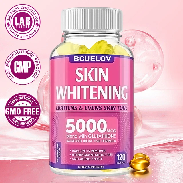 L-GLUTATHIONE 5000MCG SKIN Whitening Capsules Anti-Aging Antioxidant £7.72 - PicClick UK
