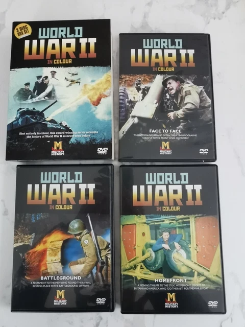 WORLD WAR II In Colour - 3 DVD Boxset - REGION 2 DVD + Slipcase £15.99 ...