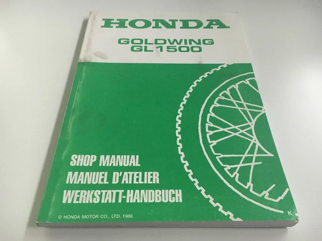 WORKSHOP MANUAL/NACHTRAGSHANDBUCH GL 1500 Goldwing - (K) (1988) (SC22 ...
