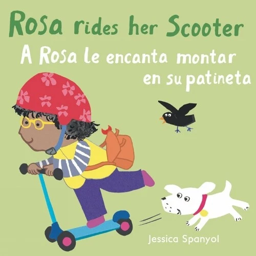 Jessica Spanyol A Rosa Le Encanta Montar En Su Patineta Rosa R Libro