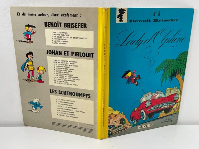 BE / RARE Eo / Benoit Brisefer N°6 / Lady D'olphine / Peyo 1973 Dos ...