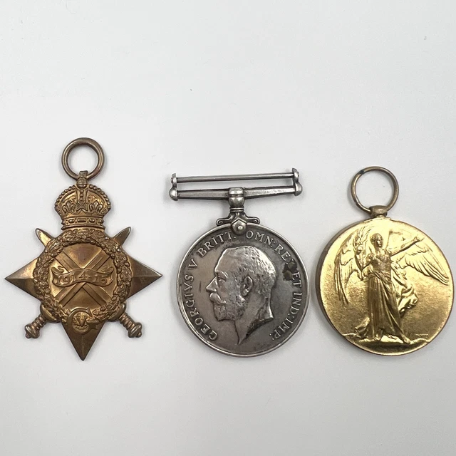 GENUINE WW1 BRITISH 1914/15 Star Trio Medal Group Rifle Brigade £1.75 - PicClick UK