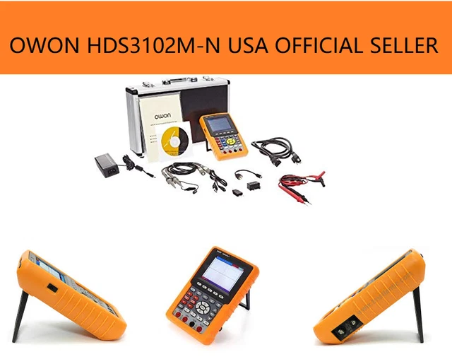 OWON HDS3102M-N HANDHELD Digital Storage Oscilloscope & Multimeter ...