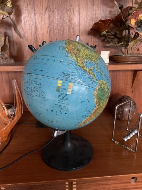 VINTAGE 1995 SCAN-GLOBE A/S Denmark 12” World Discoverer Illuminated ...