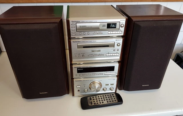 TECHNICS HI-FI ST-HD81 Walnut Mini System CD/Tuner/Cassette/Amplifier ...