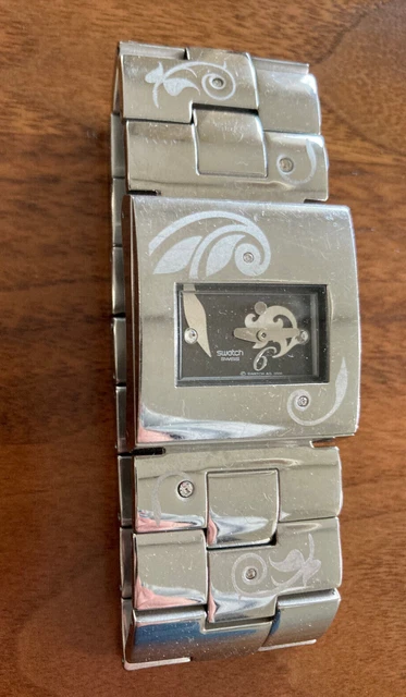 SWATCH IRONY LADY Square (YUS103G) DARK ATTITUDE EUR 30,00 - PicClick DE