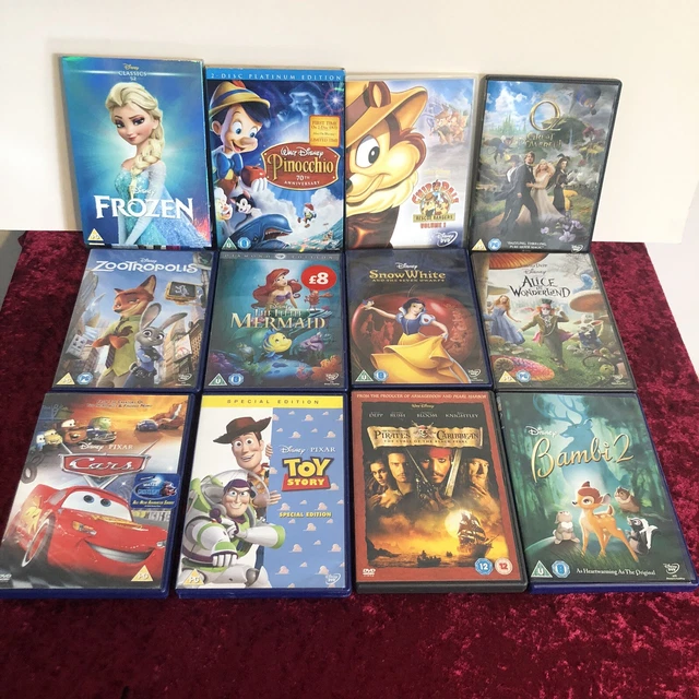 WALT DISNEY PIXAR - Children's DVD collection bundle/Joblot X 12 - Free ...