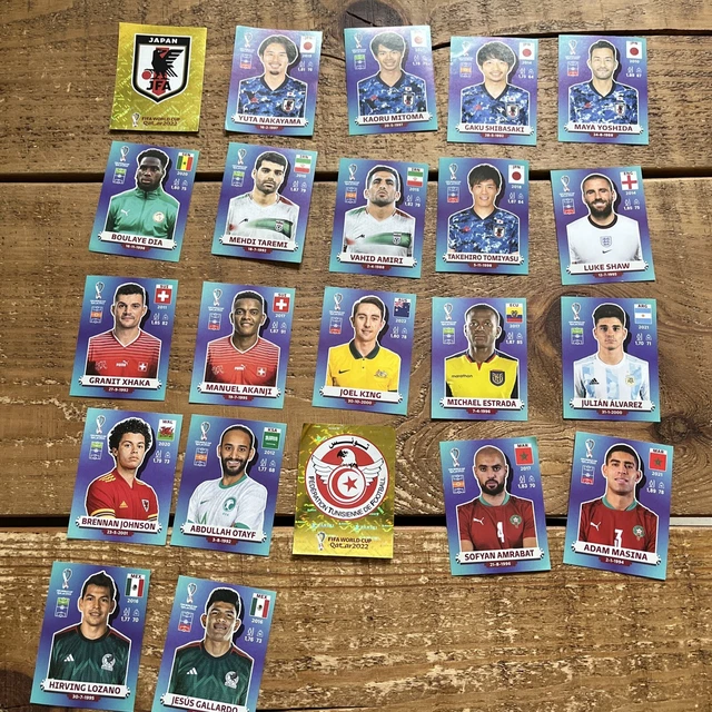 PANINI FOOT FIFA WORLD CUP QATAR 2022 : 22 IMAGES STICKERS Japon Mexique Suisse £1.77 - PicClick UK