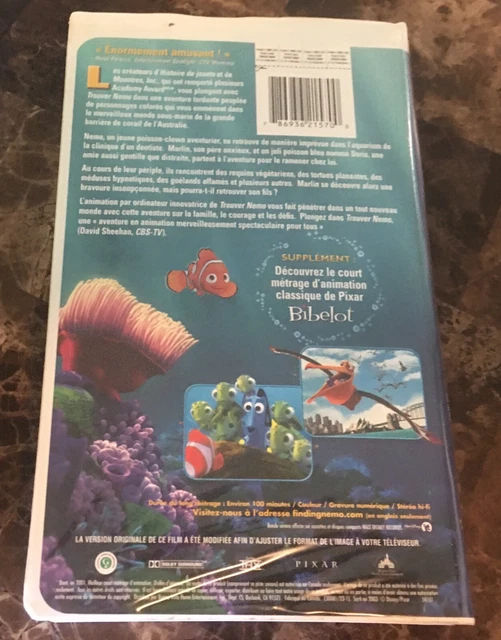 *VHS FRENCH MOVIE Find Nemo - Animation $7.69 - PicClick CA