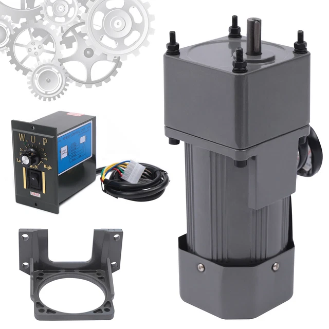 90W 220V AC-GETRIEBEMOTOR Getriebedrehzahlmotor mit Regler und ...