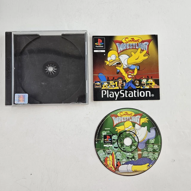 THE SIMPSONS WRESTLING Sony PlayStation 1 PS1 Game PAL with Manual no ...