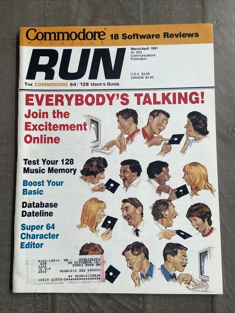 RUN MAGAZINE COMMODORE 64 128 Amiga User's Guide Software March April ...