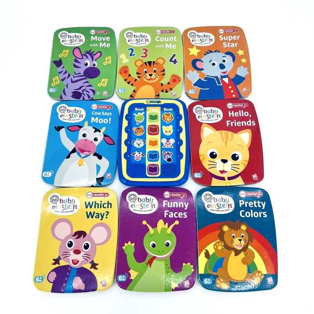 BABY EINSTEIN MEREADER Me Reader Jr Board Book Set of 8 Complete Baby ...