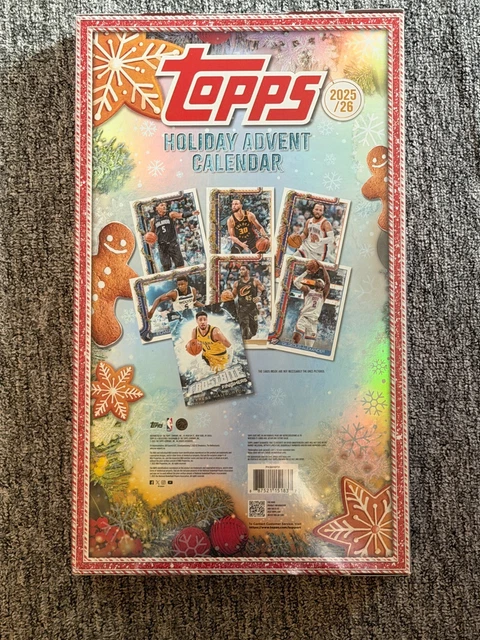 2025-26 TOPPS BASKETBALL Holiday Advent Christmas Calendar Box NBA ...