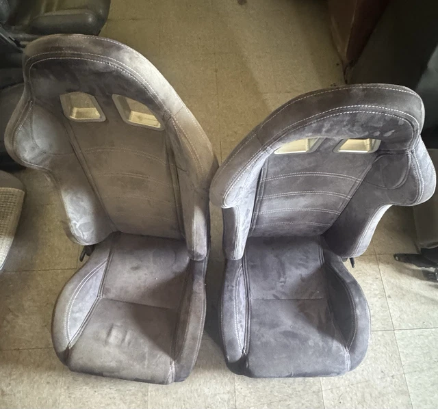 AFTERMARKET GREY GRAY Bucket Seats Racing No Name $550.00 - PicClick CA