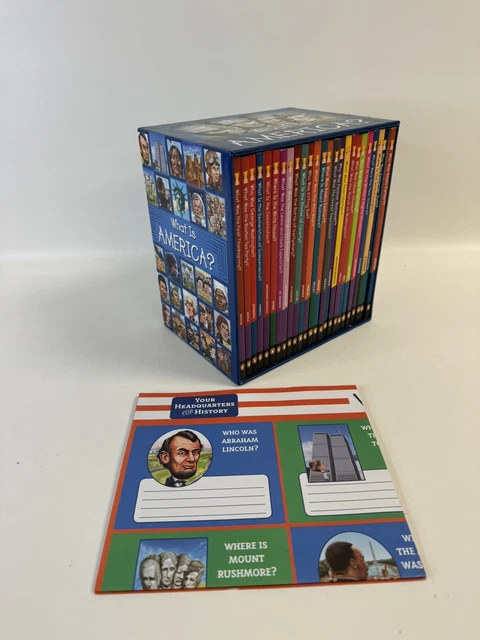 WHAT IS AMERICA? Collection Boxed Set 25 Paperback Books American History MINT £40.00 - PicClick UK