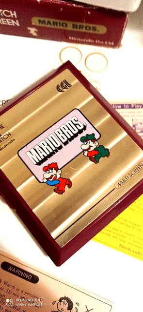 VINTAGE MARIO BROS Nintendo G&W Good Working Characters Boxed W ...