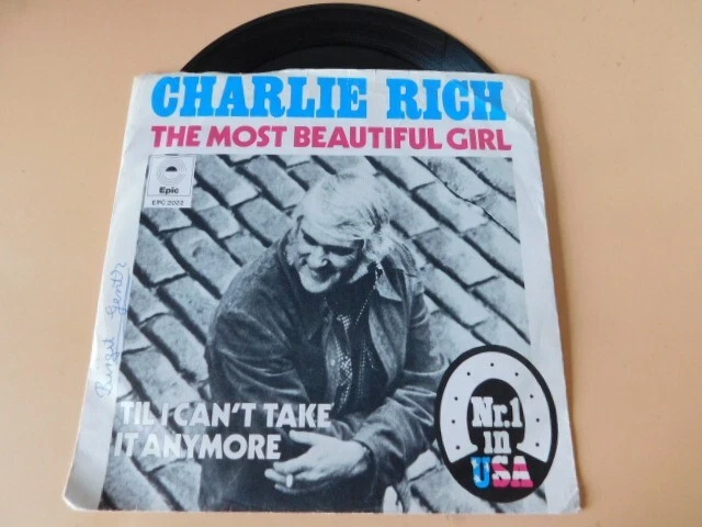 CHARLIE RICH - The most beautiful girl - 7" Vinyl Single EUR 3,68 - PicClick FR