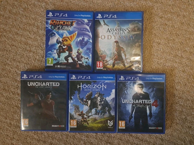 PS4 GAMES BUNDLE (×5) Uncharted, Horizon Zero, Ratchet & Clank, Assassin's Creed £31.91 ...