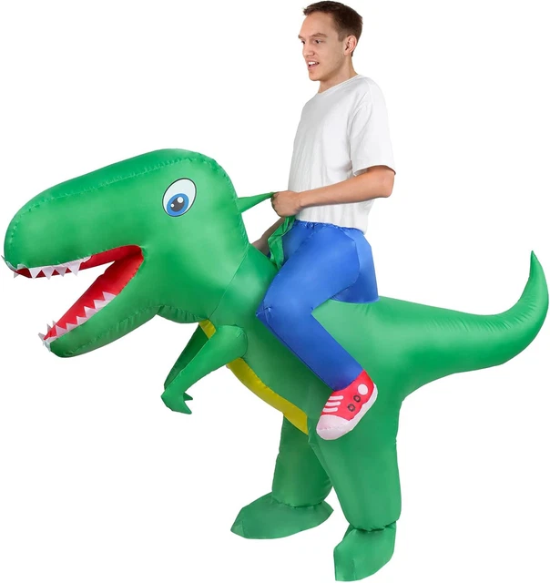 INFLATABLE T-REX RIDE-ON Costume for Adults Blow up Dinosaur Costume ...