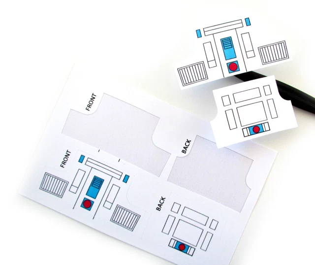 STICKERS FOR KENNER STAR WARS VINTAGE R2-D2 DROIDS ( R2D2 ) 2 IN TOTAL ...