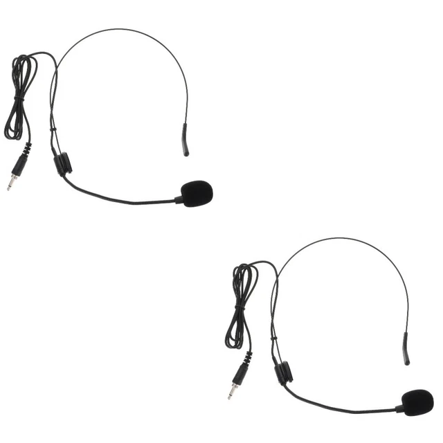2 COUNT CLIP-ON Professional Microphone Headwear Portable Wearable £12. ...