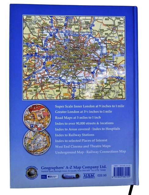 MASTER ATLAS OF Greater London. Strade, Ferrovie e Metropolitane di ...