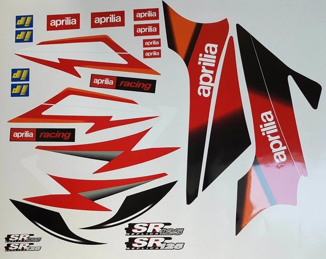 APRILIA SR 125 50 Street Di Tech Black Diablo EDITION DECORAZIONE KIT ...