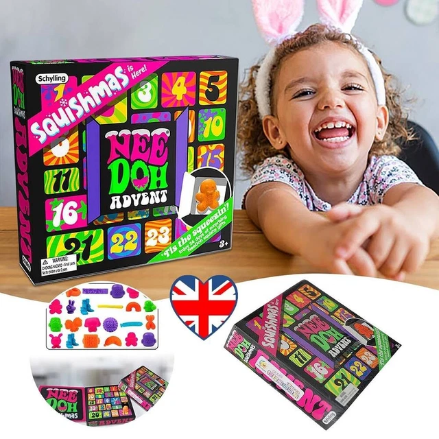 NEE DOH SQUISHMAS Advent Calendar Christmas NeeDoh Christmas Squeeze ...