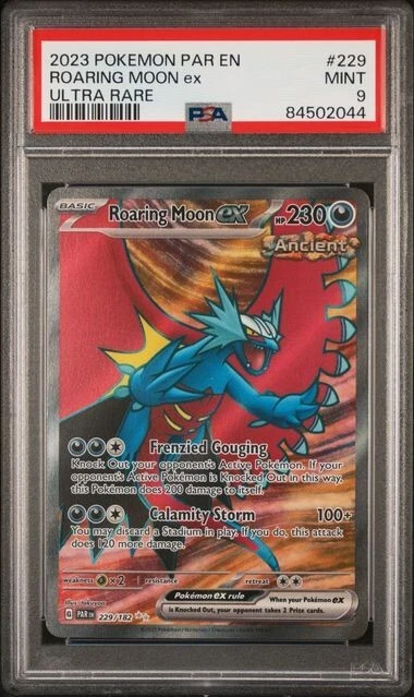 ROARING MOON EX 229/182 Ultra Raro 2023 Pokemon Paradox Rift PSA 9 IN PERFETTE CONDIZIONI EUR 22 ...