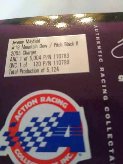 JEREMY MAYFIELD 2005 1/24 Mountain Dew Pitch noir II EUR 13,81 ...