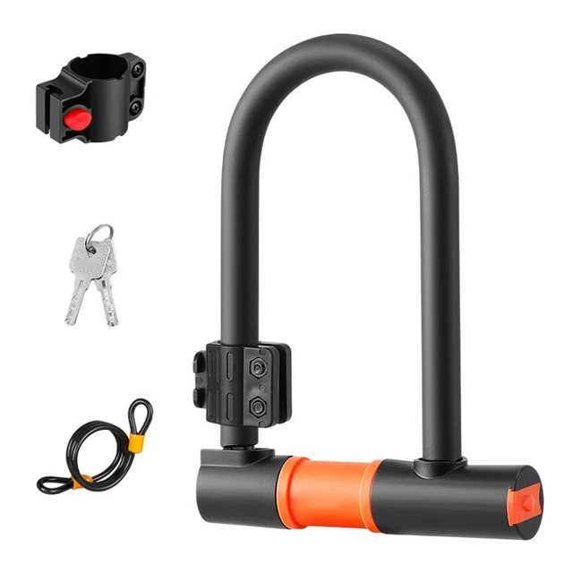 FOR MOUNTAIN BIKE Security U Shaped Lock with 2 Keys and User Friendly ...