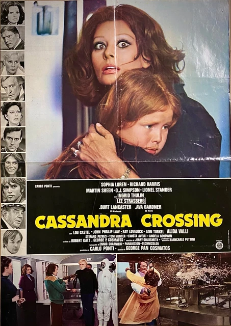 CASSANDRA CROSSING-SOGGETTONE ORIGINALE-SOPHIA Loren, Ava Gardner ...