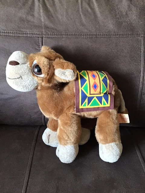 RUSS BERRIE OASIS Brown Camel Poseable Posable Large Soft Plush Toy 12 ...