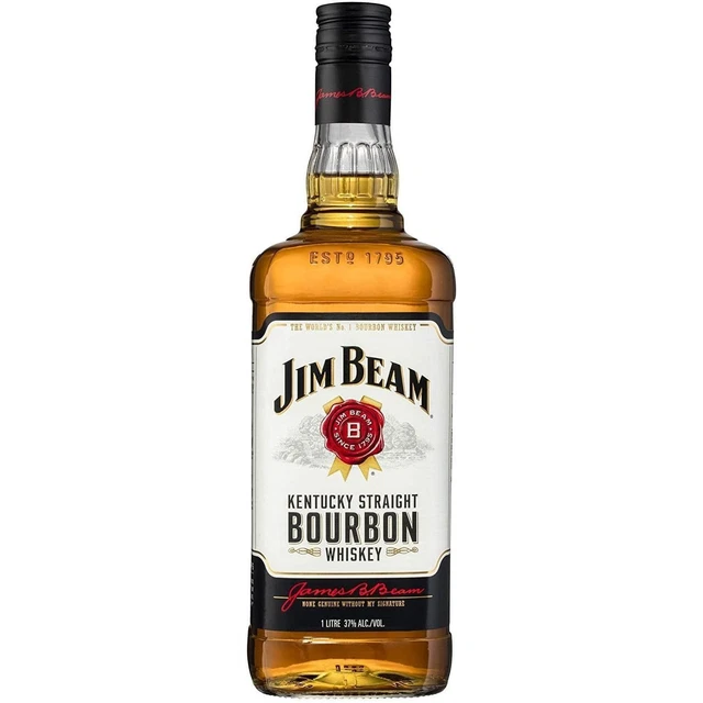 JIM BEAM WHITE Label Bourbon 37% 1L $88.88 - PicClick AU