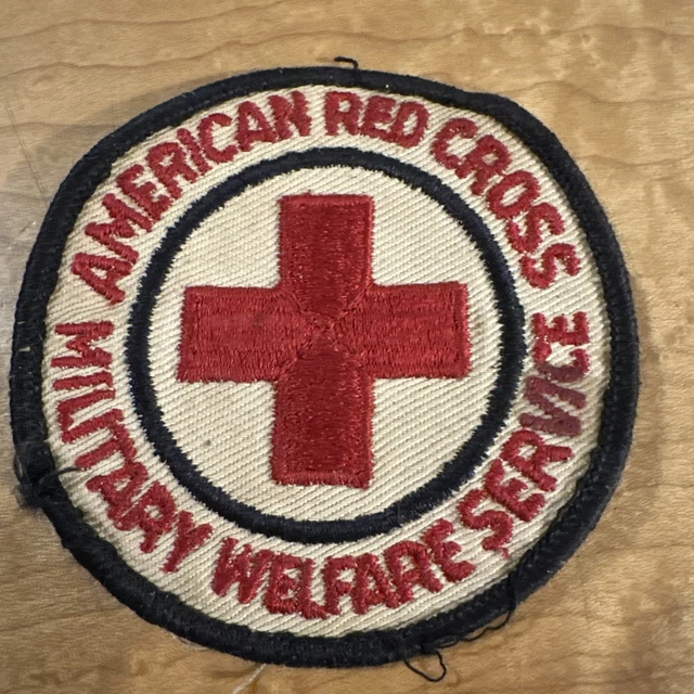VINTAGE WW2 AMERICAN Red Cross Military Welfare Service Patch $20.06 ...
