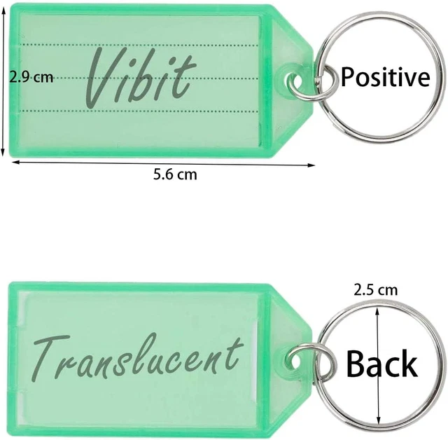 KEY TAGS, 24 Pieces Key Tags for Labelling, Interchangeable Labels Key ...
